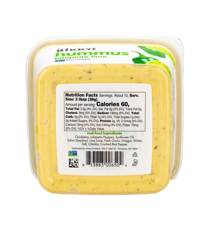 Jalapeño Lime Hummus – Ithaca Hummus