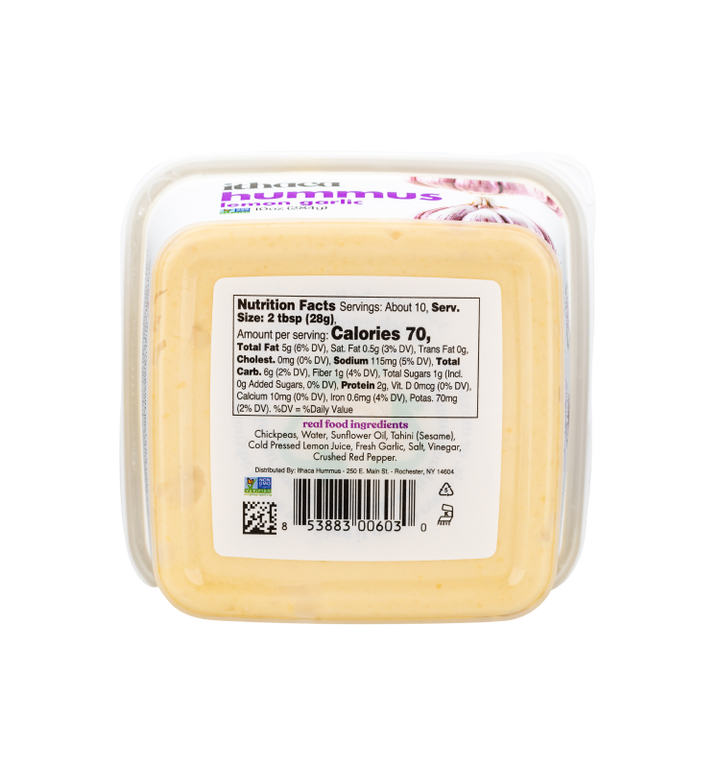 Lemon Garlic Hummus – Ithaca Hummus